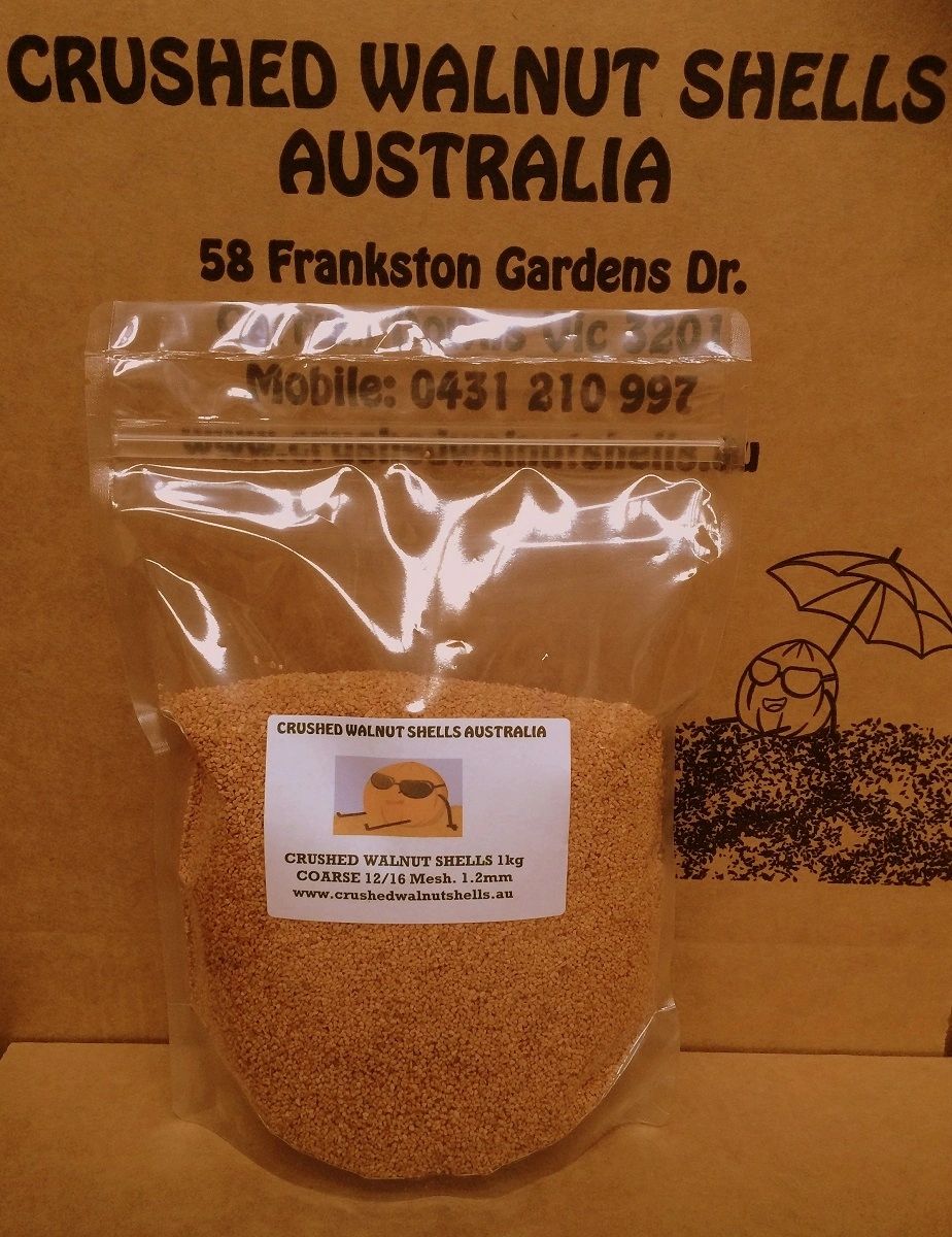 1kg $15 Coarse Crushed Walnut Shells for Sandblasting, Craft, Pin Cushions